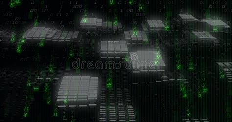 Binary Code And Digital Blocks Image Of Data Processing And Technology