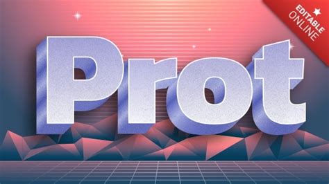 Prot Style 80s Text Effect Generator