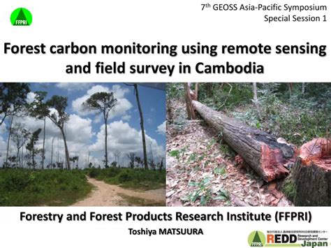 [ppt] forest carbon monitoring using remote sensing and field survey