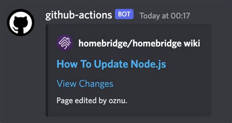 Project Wiki Edit Discord Notifications Actions Github Marketplace Github