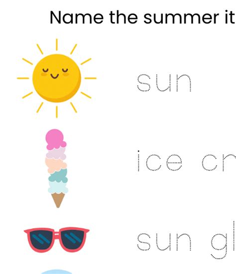 Mash Summer Summer Vocabulary And Writing Task