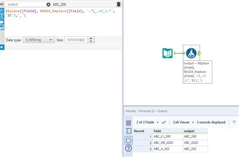 Solved Formula Tool Replace Alteryx Community
