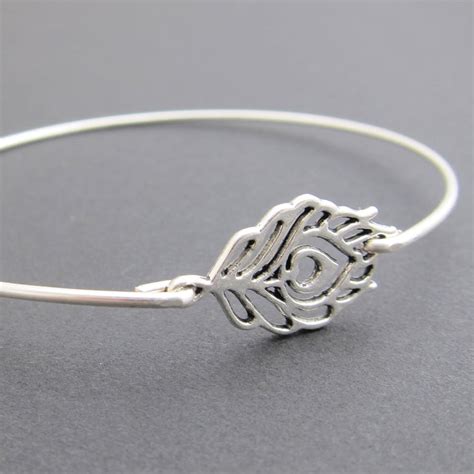 Peacock Feather Bracelet Peacock Feather Jewelry Bridal Etsy