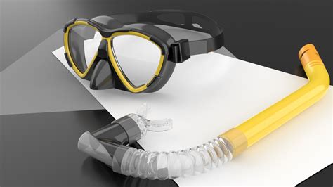 3d Scuba Diving Glasses Turbosquid 1813927
