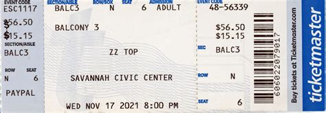 Ticketmaster Ticket