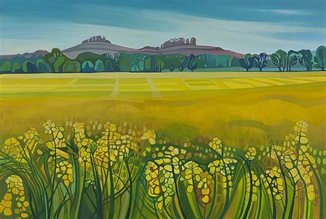 Anna Dillon The Artist The Clumps At Spring Landscape Art Abstract