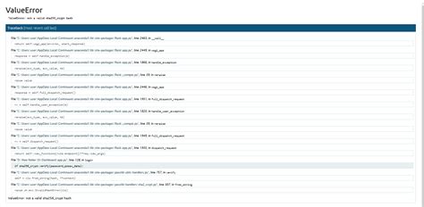 Python Valueerror Not A Valid Sha256crypt Hash When Verifying