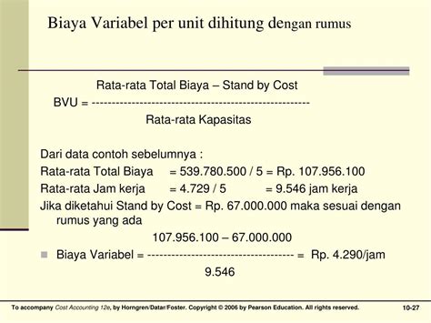 Biaya Variabel Rumus Rumus Dan Cara Menghitung Dengan Metode Tinggi