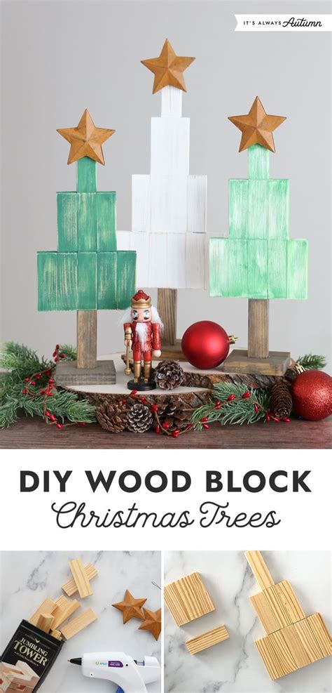 Christmas Tree In Wood Block At Ava Henriette Blog