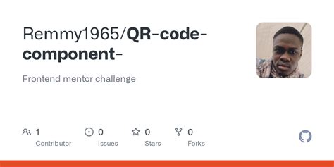 Github Remmy Qr Code Component Frontend Mentor Challenge