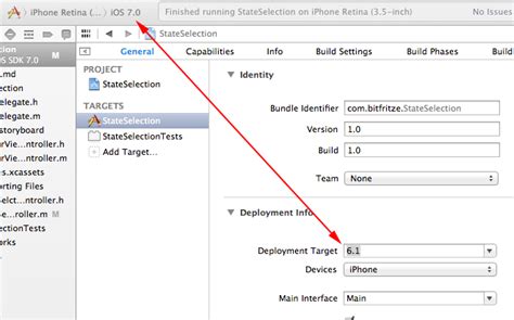 Ios I Have Installed Ios6 Simulator In Xcode5 But I Cant Run App On