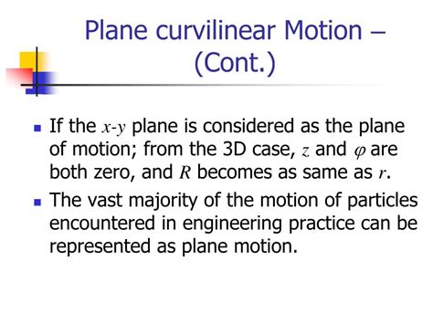 PPT Curvilinear Motion PowerPoint Presentation Free Download ID