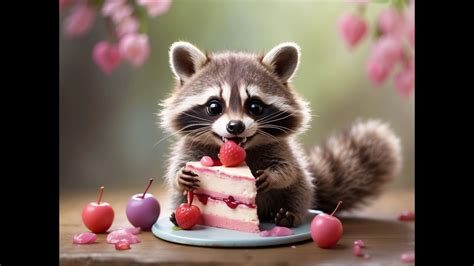 Stop Scrolling This Raccoon Eating Cake Will Make Your Day 🦝🎂💕