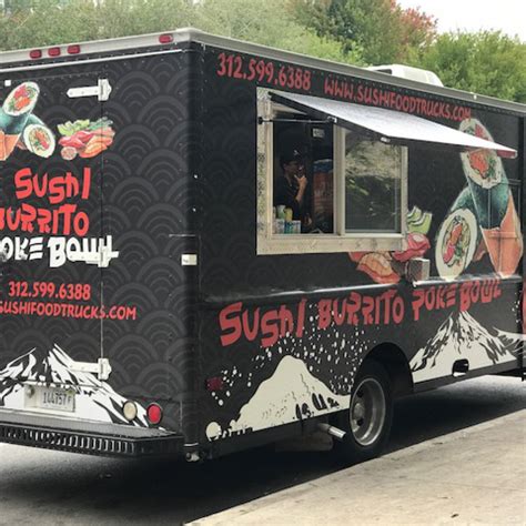 Sushi Truck Chicago Roaming Hunger Food Truck Sushi Recipes Food Truck Design