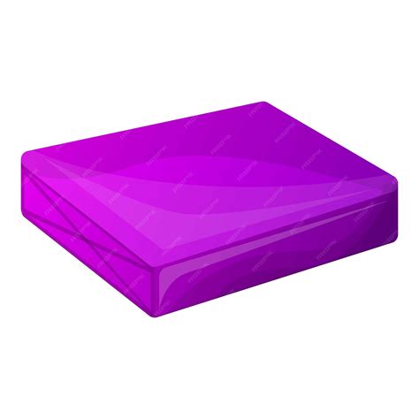 Icono De Paquete De Chicle Violeta Caricatura De Icono De Vector De Paquete De Chicle Violeta