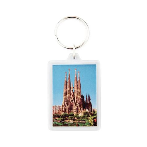 Rectangular Acrylic Keychains Customizable Cr 50