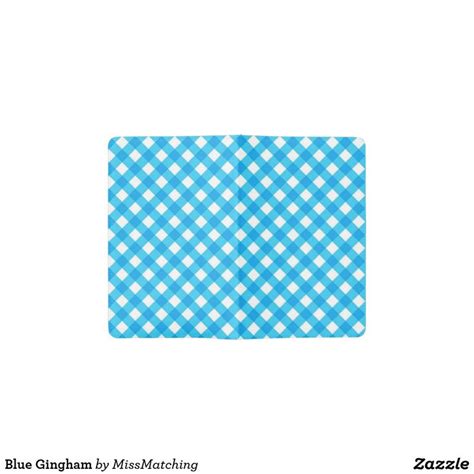 Blue Gingham Pocket Moleskine Notebook Moleskine Notebook Blue Gingham Passport Holders