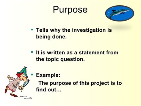 Biology Science Fair Purpose