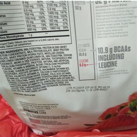 Dymatize Mass Gainer Strawberry 1270kcal Per Serving Rsp 69 Selling