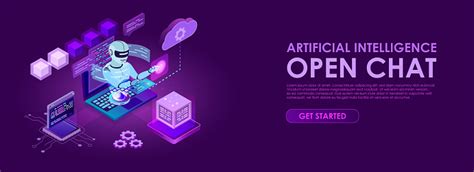 Artificial Intelligence Data Analysis Concept In Isometric Illustration