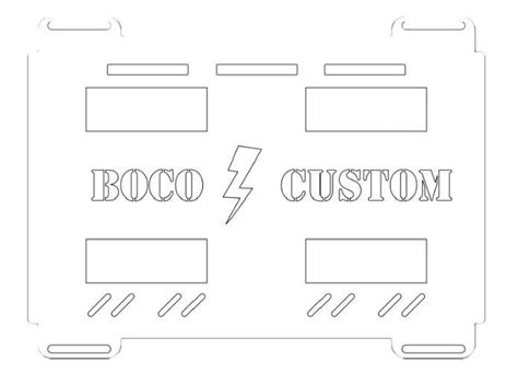 Dxf File Only Klein Modbox Wall Mount Digital Download Boco Custom
