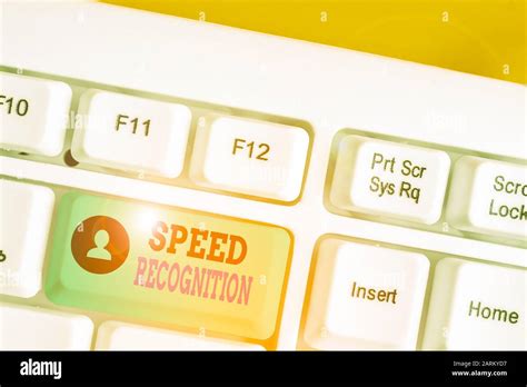 Writing Note Showing Speed Recognition Business Concept For Technology