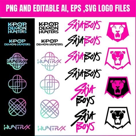 Kpop Demon Hunter Vector Files Etsy