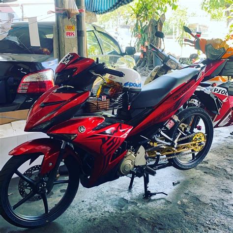 Yamaha Y15 Y15zr Y150 V1 V2 Cover Set Candy Red Rm7 Api Merah Exciter Robot Sniper Ex Thai