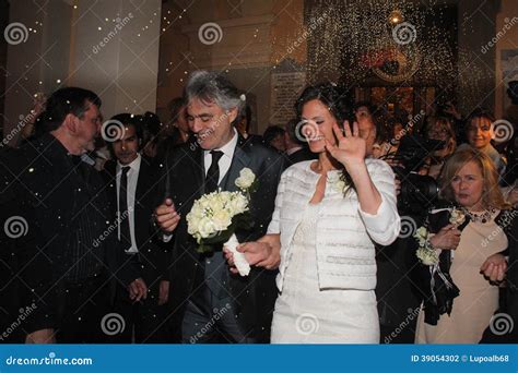 Wedding Andrea Bocelli And Veronica Berti Editorial Photography Image