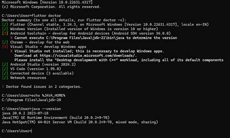 Flutter Flutter Android Toolchain Issue Jdk Version Issue Version