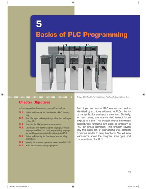 Chapter 5 Basics Of Plc Programming