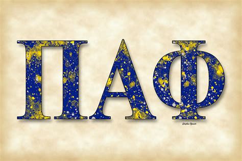 Pi Alpha Phi Parchment Digital Art By Stephen Younts Fine Art America