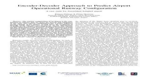 encoder decoder approach to predict airport operational · a basic