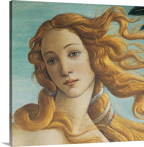 Birth Of Venus Head Of Venus By Botticelli 1484 1485 Uffizi Gallery