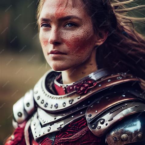 Premium Photo Medieval Soldier Woman Portrait