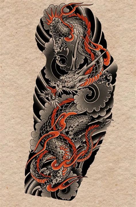 Japanese Dragon Tattoo Designs Symbolism Styles And Modern Tribal Art