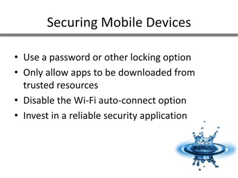 Managing And Securing Mobile Devices Ppt