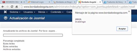 Problema Actualizacion Joomla 335 A 336 Joomla 30