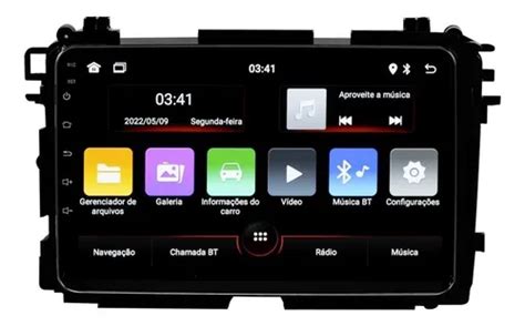 Central Multimidia Honda Hrv 1621 Android 12 Carplay 2gb 9p Parcelamento Sem Juros