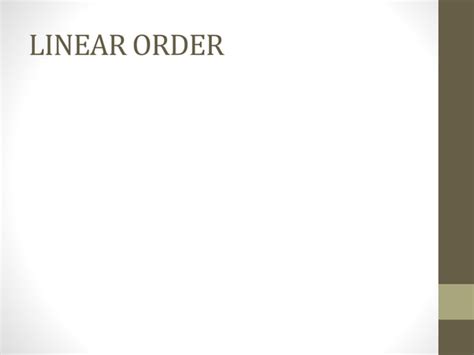 Linear Order In English Syntax Ppt