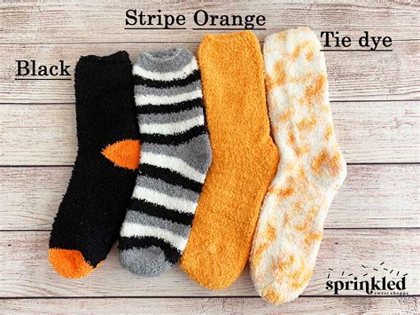 Halloween Party Favors Halloween T Ideas Fuzzy Socks For Etsy