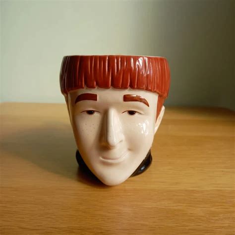 Vintage Enesco Harry Potter Ron Weasley 3d Face Mug Cup Warner Bros