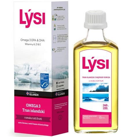 Lysi Tran Islandzki Tutti Frutti Kwasy Tłuszczowe Omega 3 240 Ml Sklep Empik Com