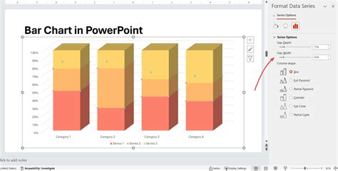 Change The Bar Width In A PowerPoint Chart