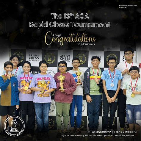 Arnav Singh Dewan Takes The Title At 13th Aca Fide Rapid Chess