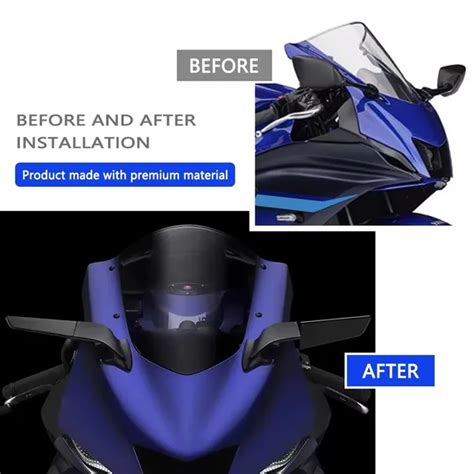 Cnc Aluminum Invisible Mirror Winglet For Yzf R9 2025 Cnc Aluminum