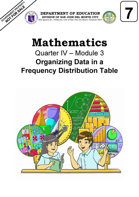 Math 7 Q4 Module 3 Organizing Data In A Frequency Distribution Table