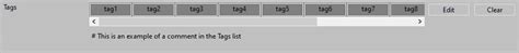 Add Comment Field For Tags Section · Issue 2539 · Robotframework Ride