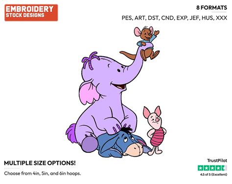 Lumpy Piglet Eeyore Roo Lumpy The Heffalump Winnie The Pooh