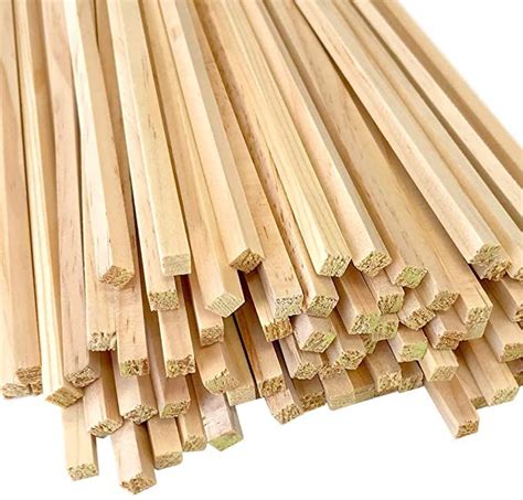 1 4 Inch Square Wood Dowels 3 Ft Long 50 Pc Woodworking Projects